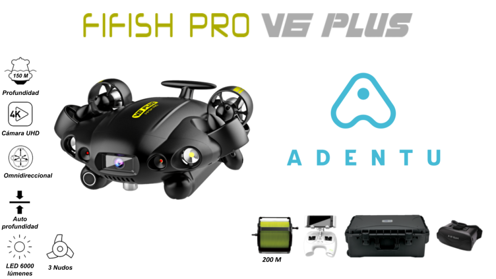 FIFISH PRO V6 PLUS – PROFUNDIDAD 150 M – Adentu Ingeniería